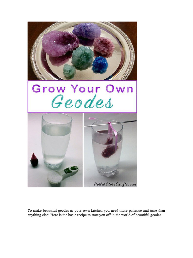 Borax Geodes | PDF