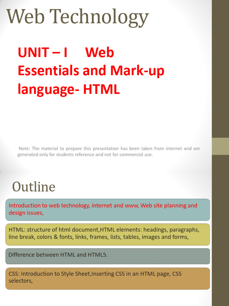 Unit 1 | PDF | World Wide Web | Internet & Web