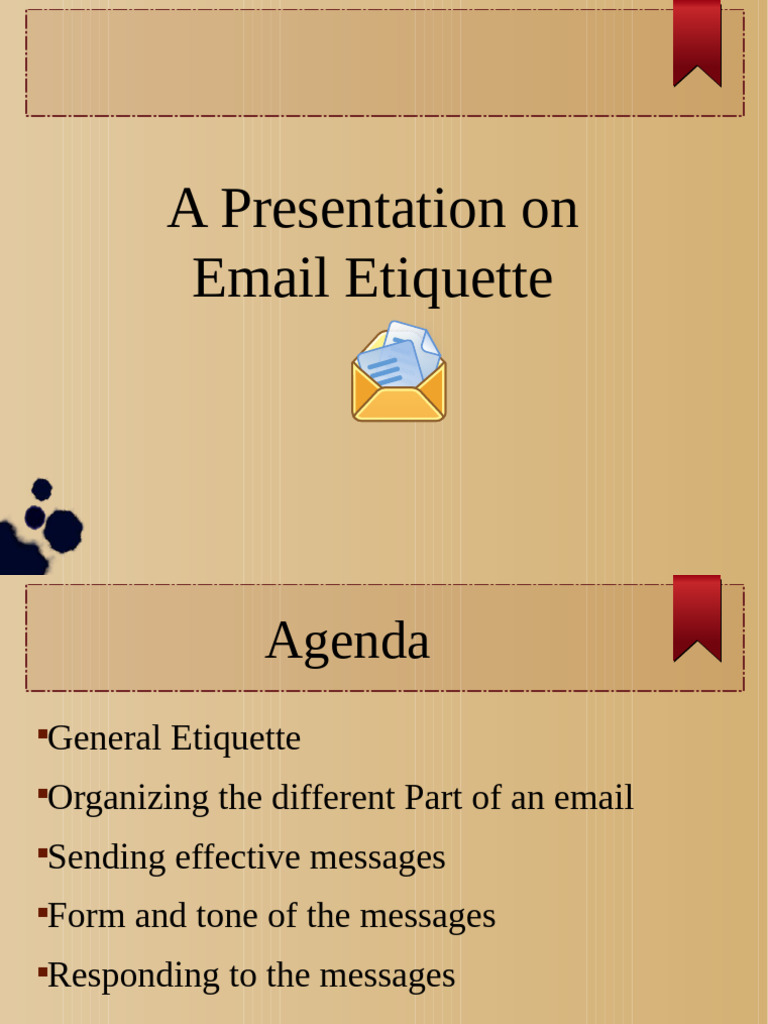Presentation On Email Etiquette | PDF