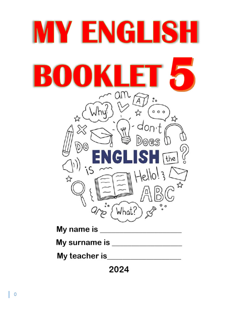 My Booklet 5to. 2024 | PDF | Career & Growth | Language Arts & Discipline