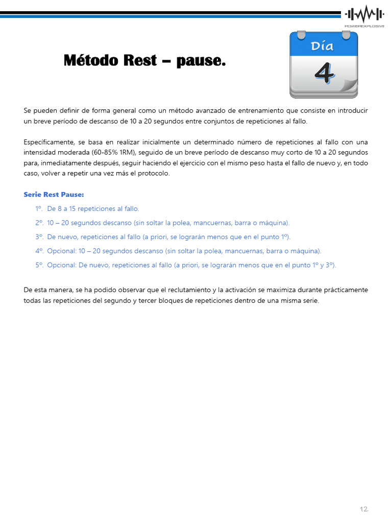 Métodos_avanzados_día__4_Rest Pause | PDF