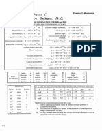 AP Physics C E&M Equation Sheet | PDF | Electronvolt | Electron