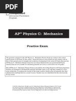 Ap Physics 1 2022 Practice Exam 1 FRQ | PDF | Temperature | Force