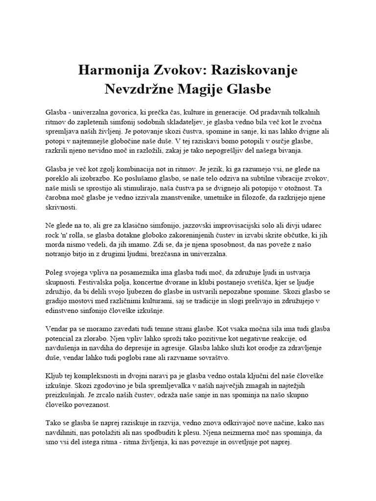 Glasba | PDF