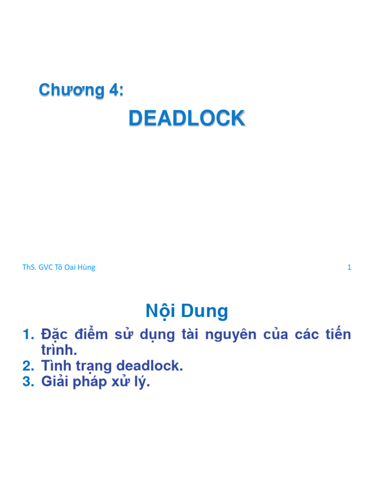 Chapter4 Deadlock Pdf