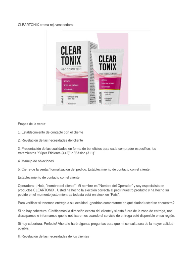 Clear Tonix | PDF | Piel