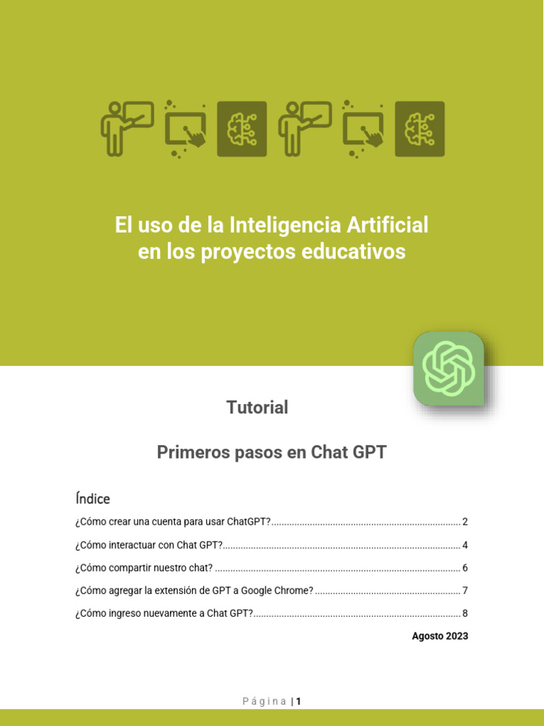 Tutorial-Primeros Pasos en Chat GPT | PDF | Chat en linea ...