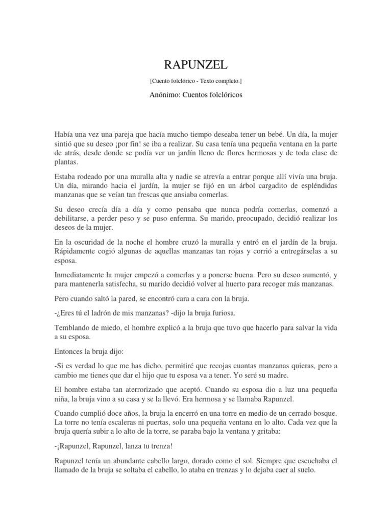 Rapunzel | PDF | Rapunzel