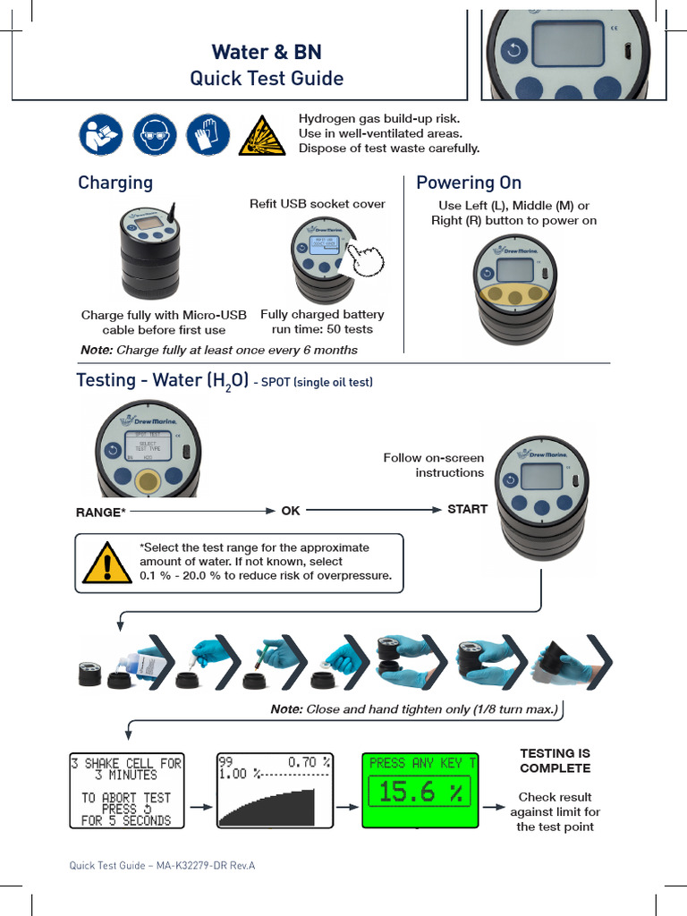 Digital Oil Test Cell Quick Guide | PDF