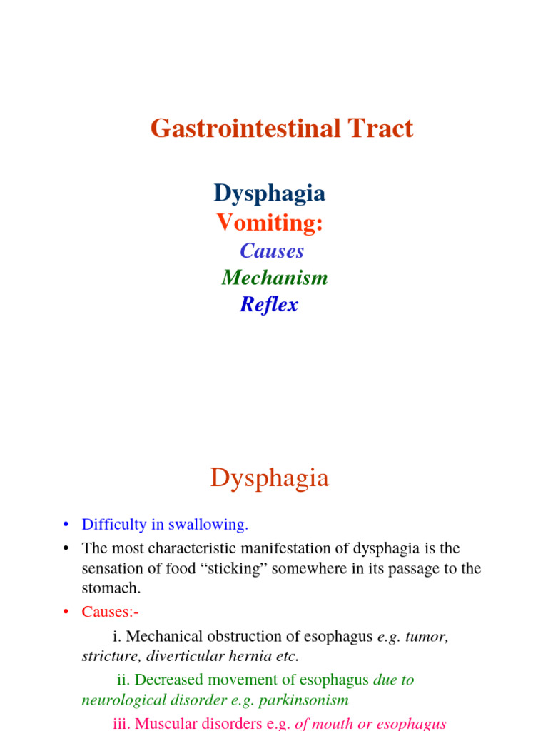 GIT VOMITING (Compatibility Mode) | PDF | Vomiting | Esophagus