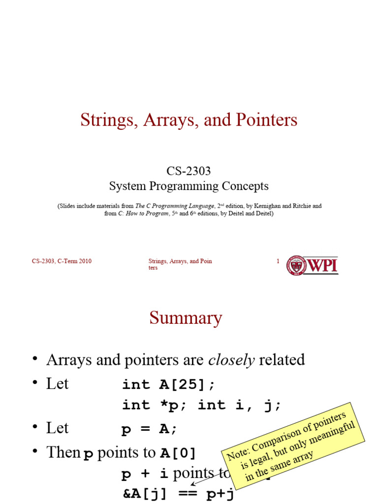 Week2 Stringsarraysandpointers Download Free Pdf Pointer Computer Programming Computer 