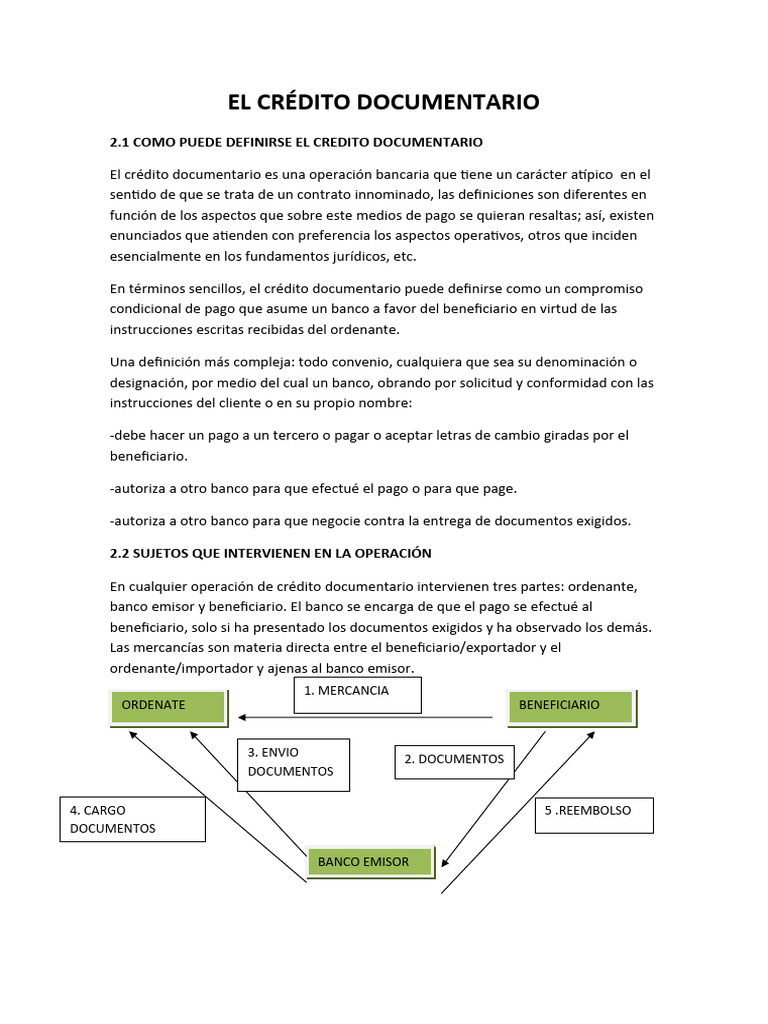 8-Qué Es Un Crédito Documentario | PDF | Carta de crédito | Bancos