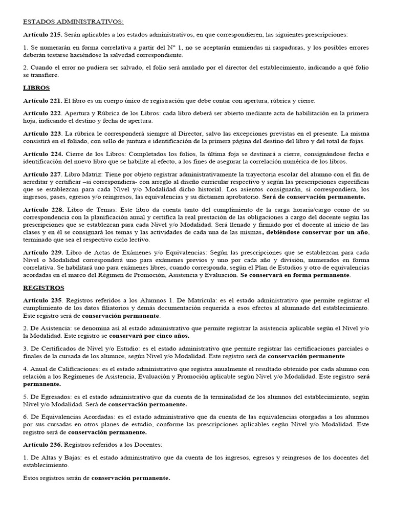 Estado administrativos, resumen (secundaria) | PDF