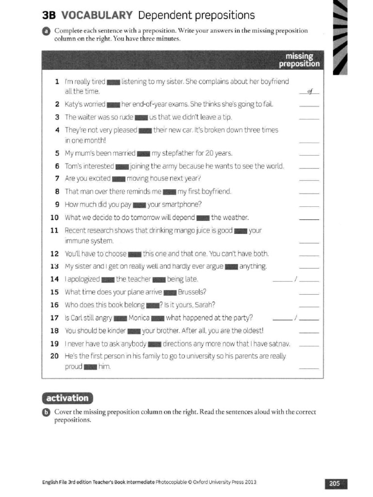Dependent Preposition Int A | PDF