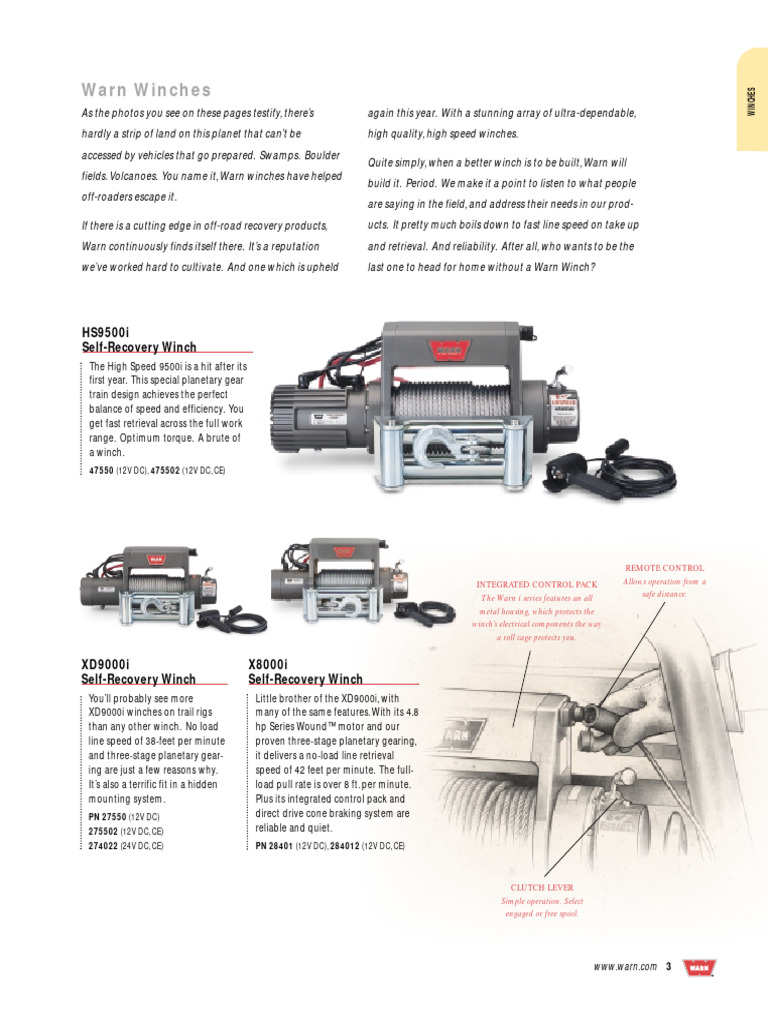 Warn Winches | PDF | Gear | Manual Transmission