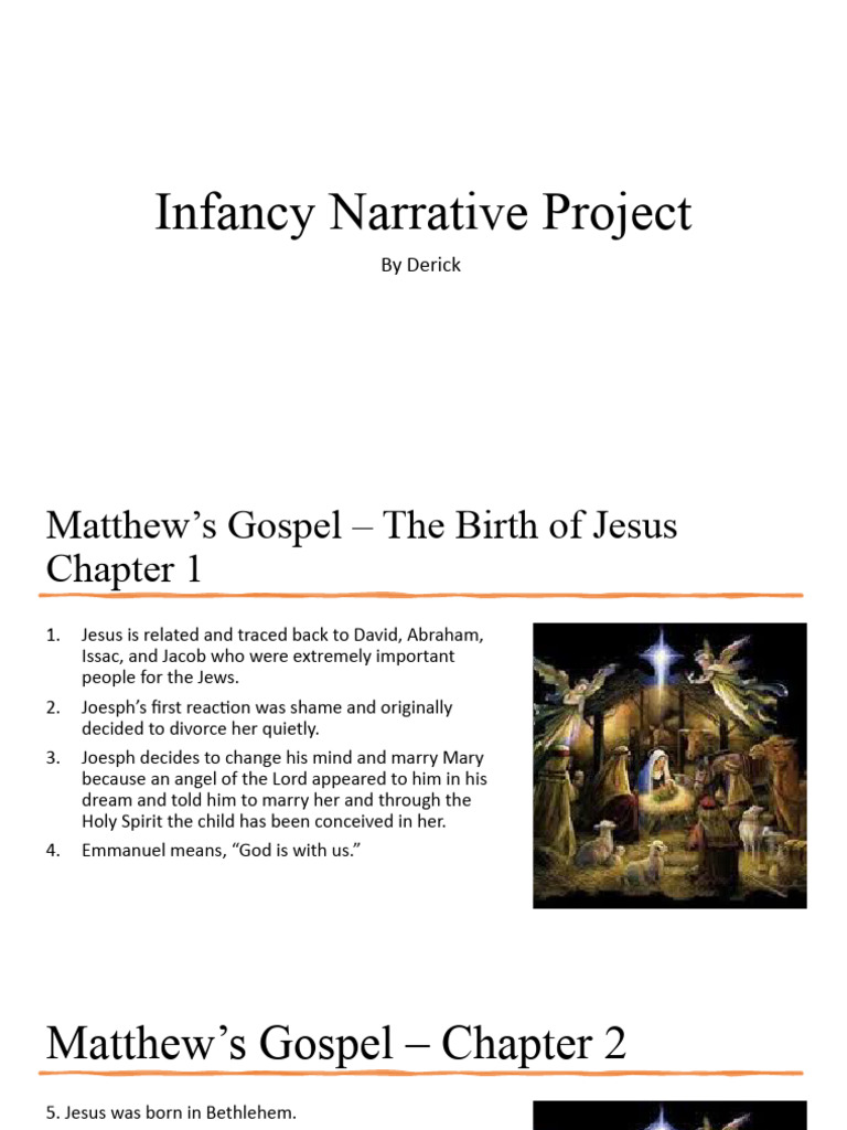 Infancy Narrative Project | PDF | Nativity Of Jesus | Jesus