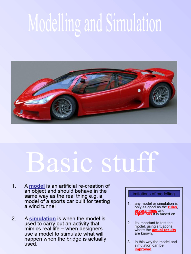 Modelling Application | Download Free PDF | Simulation | Spreadsheet