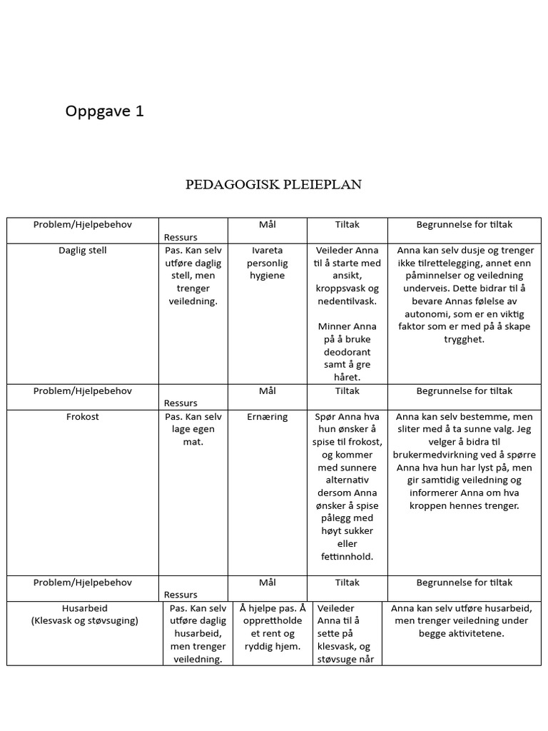 Oppgave 1, Prøveeksamen | PDF