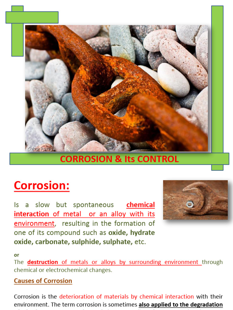 Unit 5 Corrosion | PDF | Corrosion | Anode