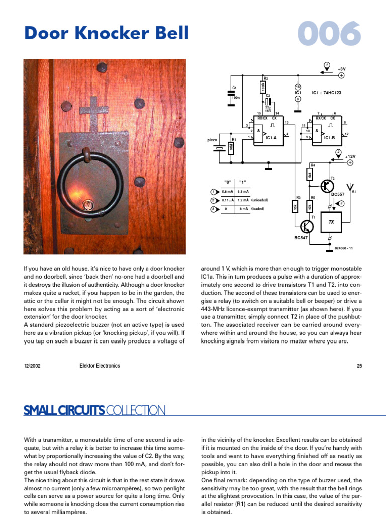 Door Knocker Bell: Small Circuitscollection | Download Free PDF ...