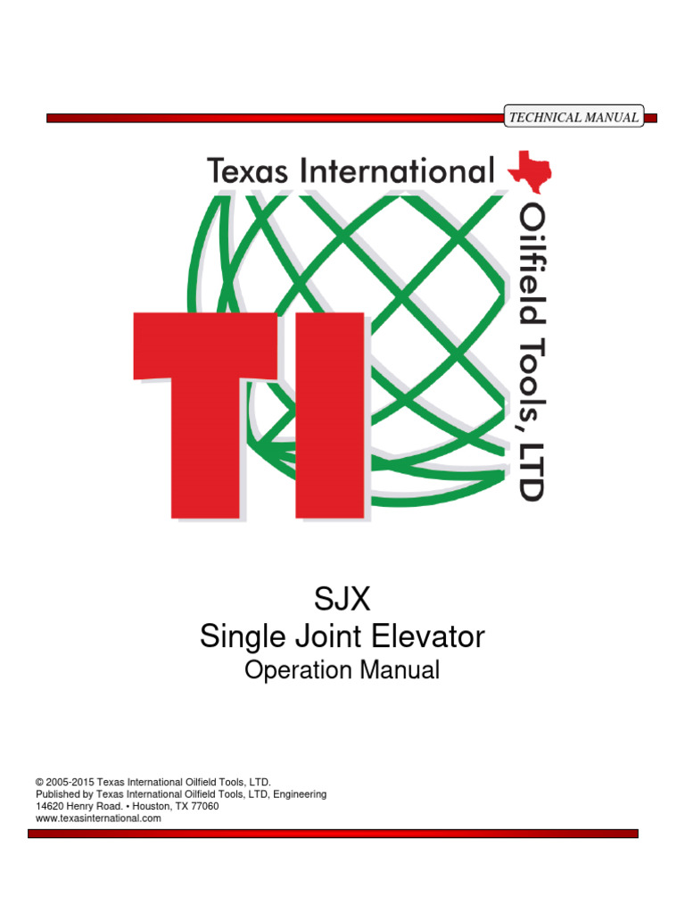 TI Manual SJX Elevator-2 | PDF | Elevator | Screw