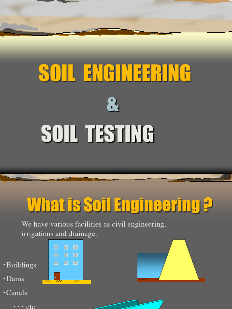 4c Lecture On Soils Engineering | Download Free PDF | Soil Mechanics | Geotechnical Engineering