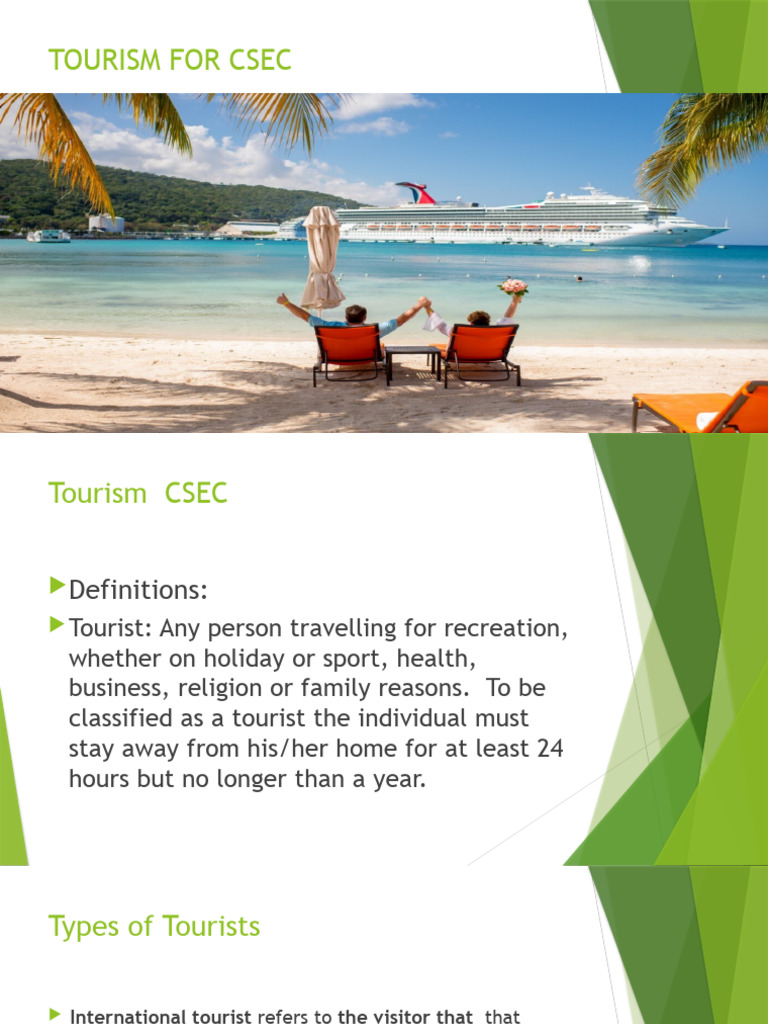 CXC Grade 11 Tourism Presentation1 | PDF | Tourism | Taxes