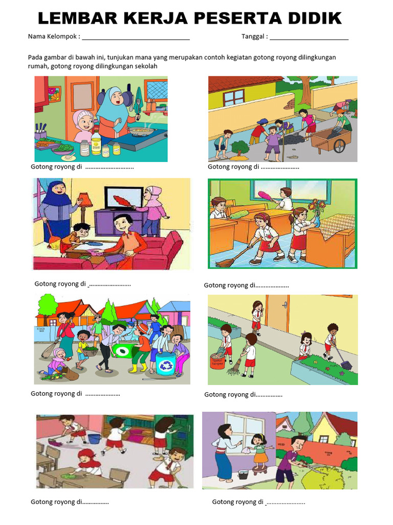 LKPD Gotong Royong | PDF | Game & Aktivitas