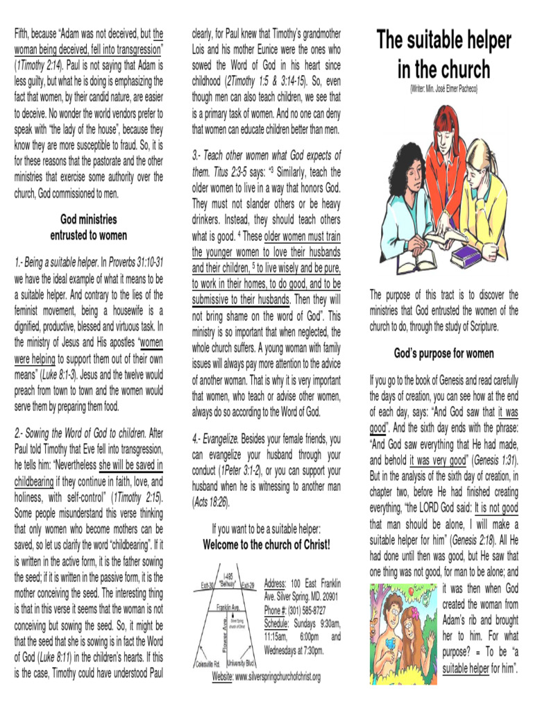 The Suitable Helper in The Church | PDF | Eve | Jesus