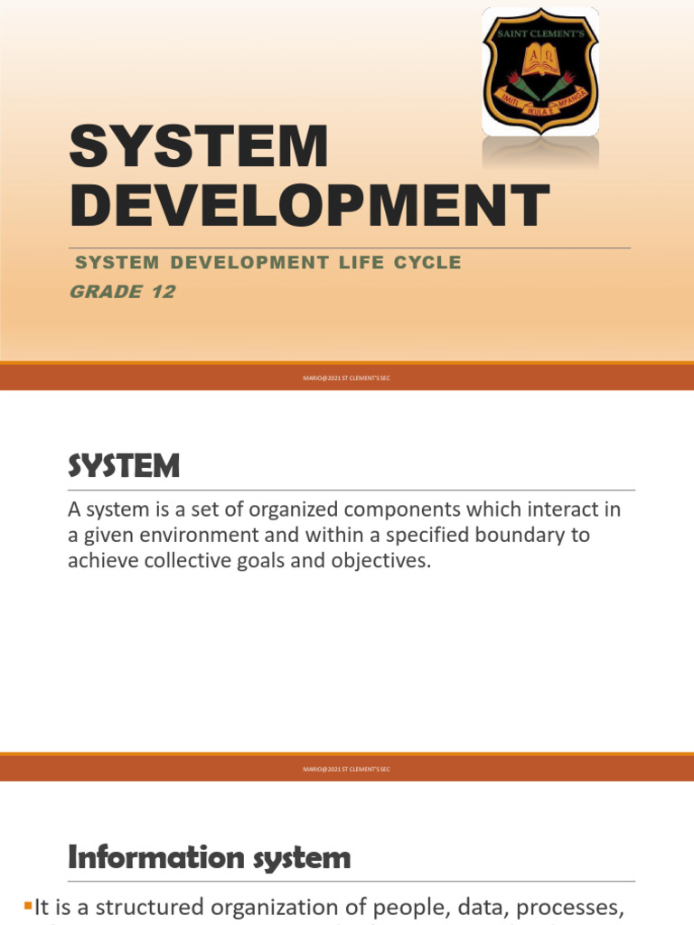 System Development Grade 12 - 020847 | PDF | Software Development ...