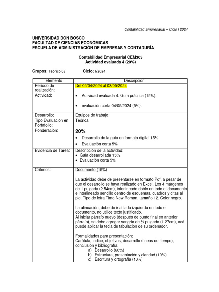 Guía Práctica Contabilidad 2024 | PDF | Cheque | Economias
