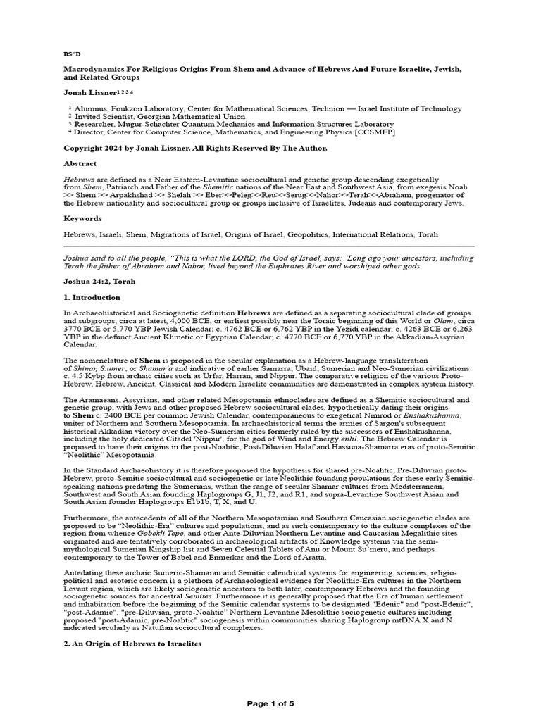 Jonah Lissner | PDF | Ashkenazi Jews | Jews