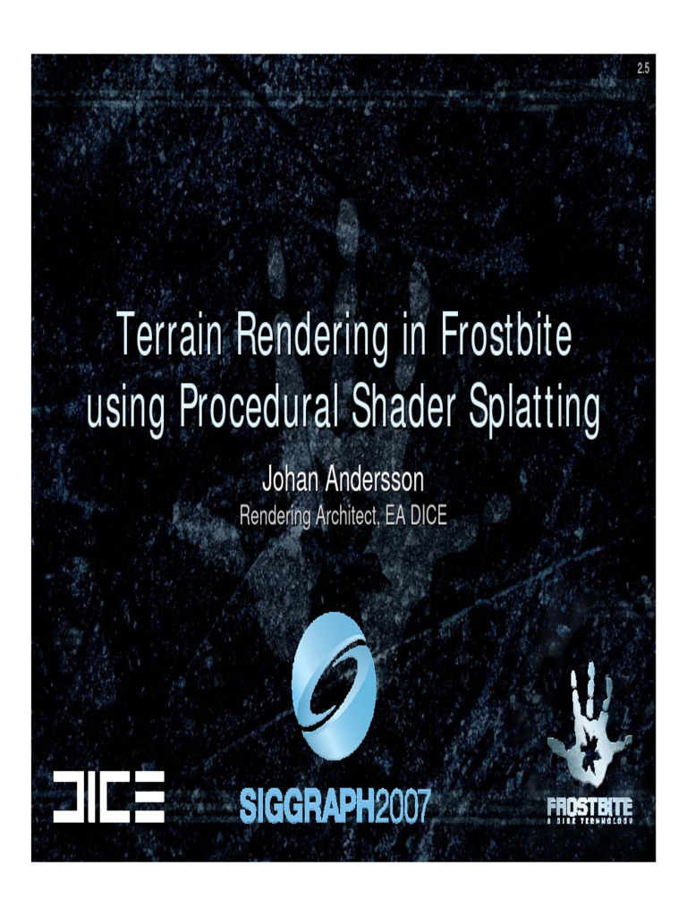 Andersson-TerrainRendering(Siggraph07) | PDF | Shader | Texture Mapping