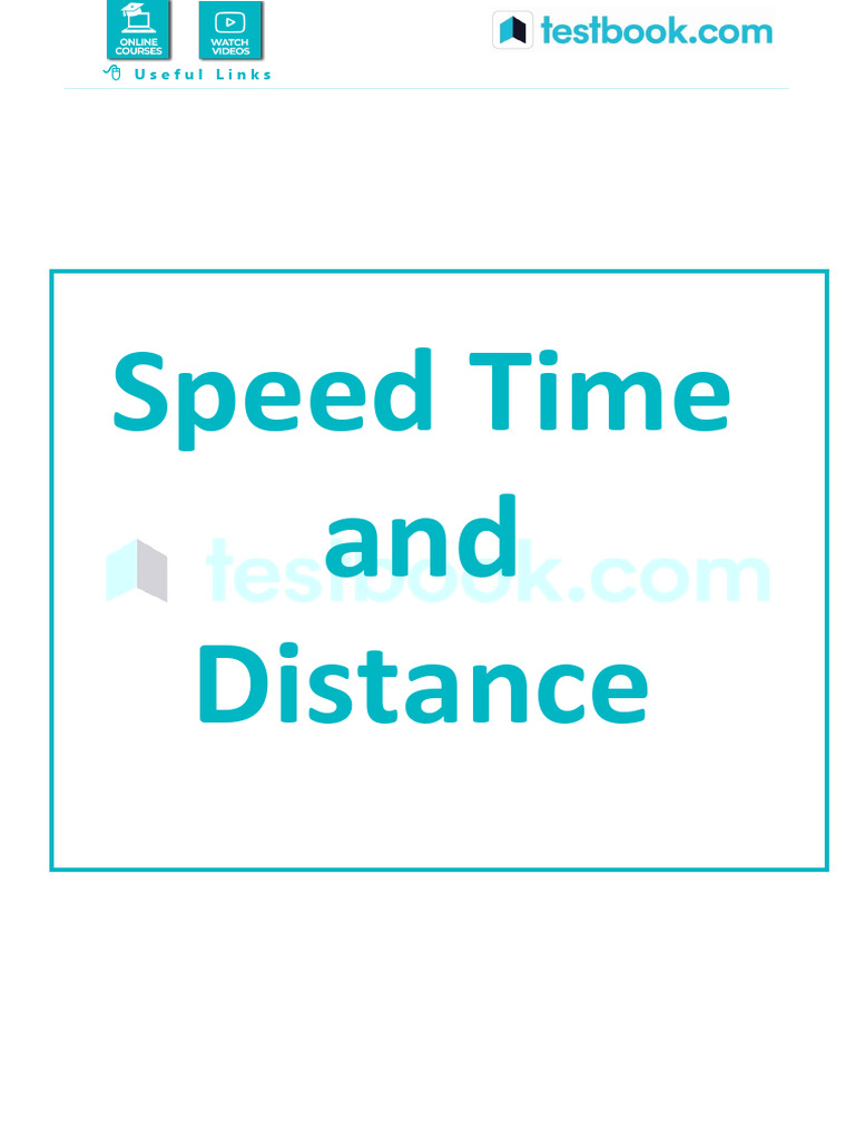 Speed, Time, and Distance Questions | PDF | Speed | Train