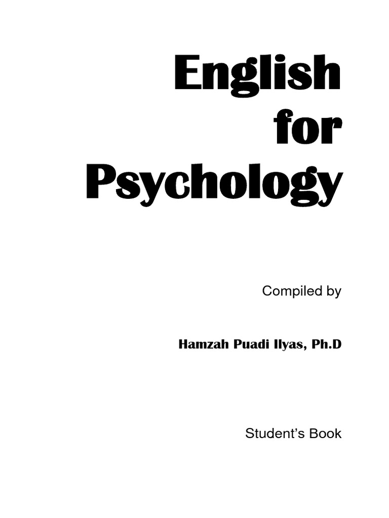 English For Psychology - Student's Book | PDF | Psychology | Mental ...
