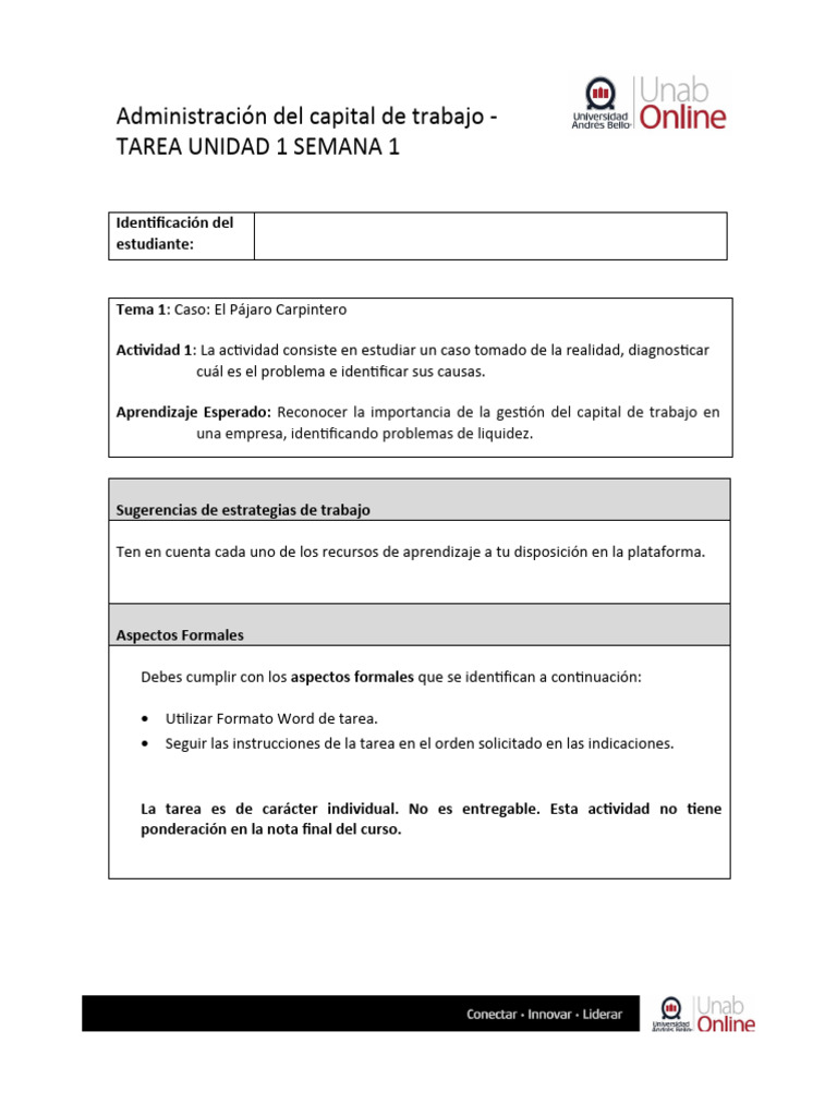 Taller1 - Caso Pajaro Carpintero | PDF | Cheque | Carpintería