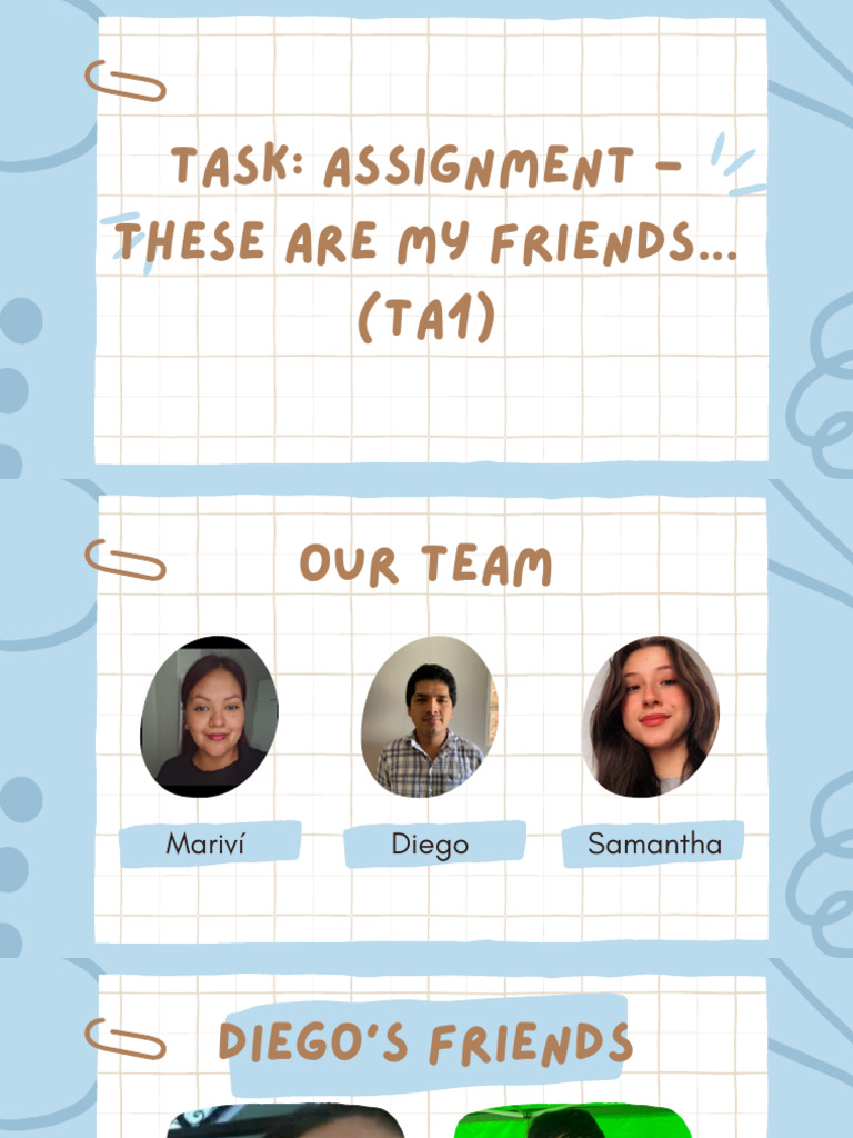 Task Assignment - These Are My Friends... (TA1) | PDF Task Assignment - These Are My Friends... (TA1) | PDF