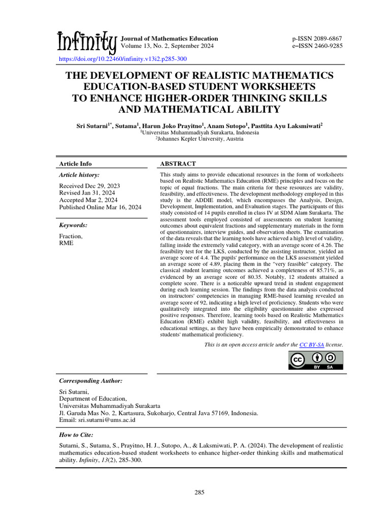 RME Worksheets Boost Math Skills | PDF | Instructional Design | Learning