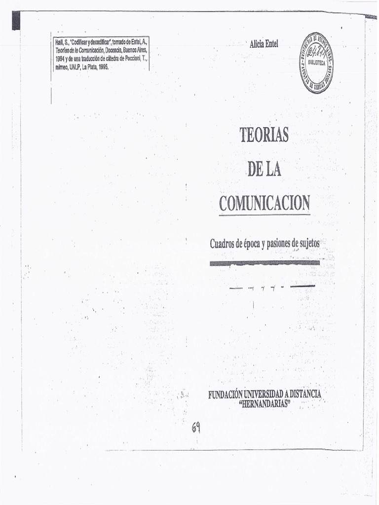 Hall - Codificar-Decodificar | PDF