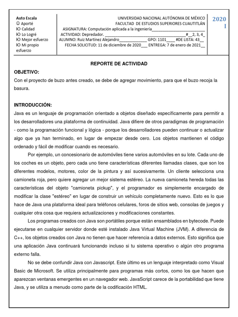 Java Buzo Depredador Pdf Java Lenguaje De Programación Máquina 9018