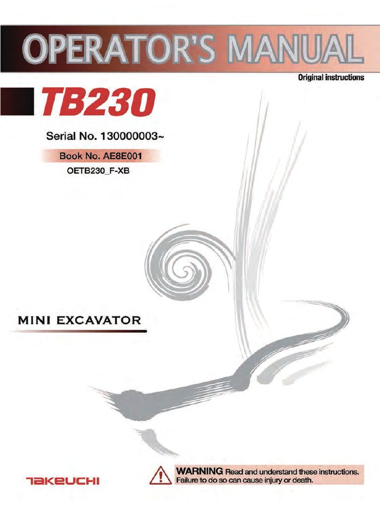 TB230 Operators Manual | Download Free PDF | Personal Protective ...