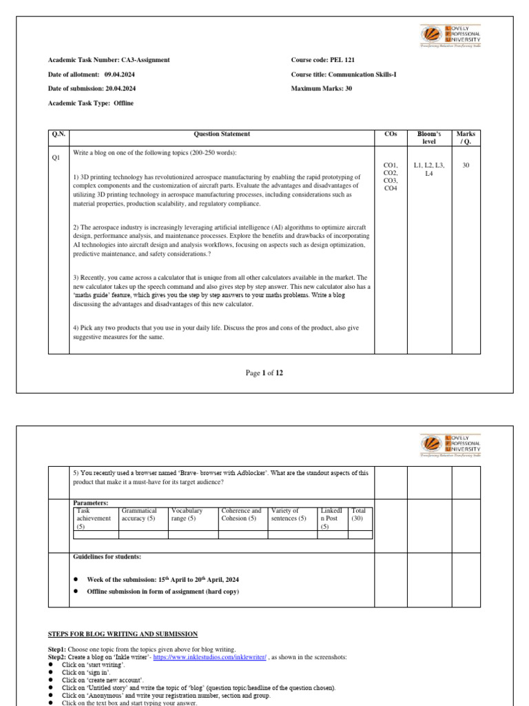 CA3 PEL121 ASSIGNMENT Final | PDF | Artificial Intelligence | Intelligence (AI) & Semantics