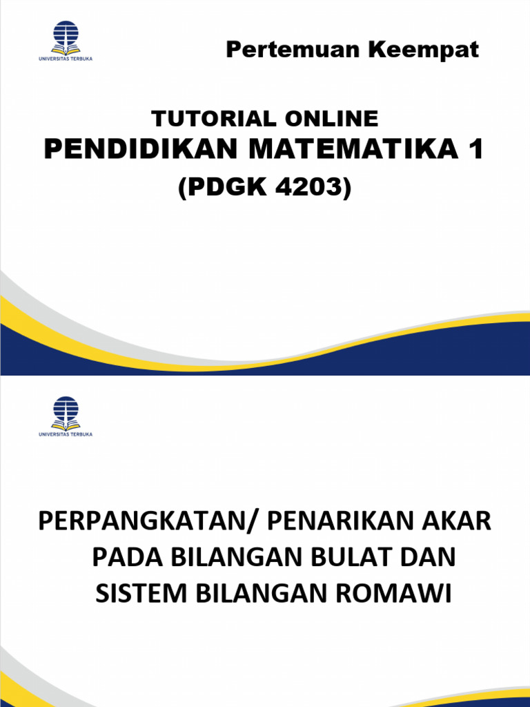 Materi Inisiasi 4 Pendidikan Matematika 1 | PDF