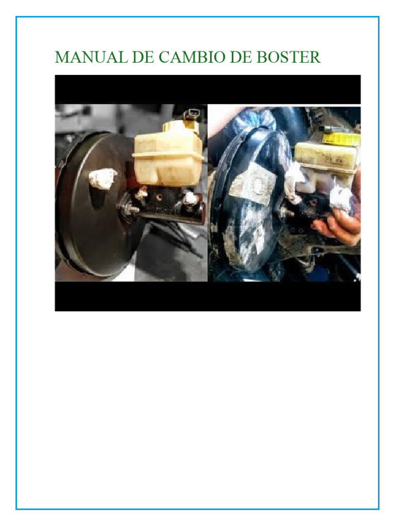 Manual de Cambio de Boster | PDF