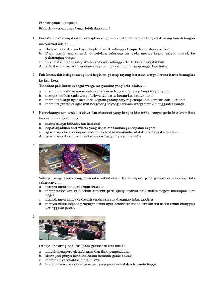 SAF 2022-Pilihan Ganda Kompleks | PDF