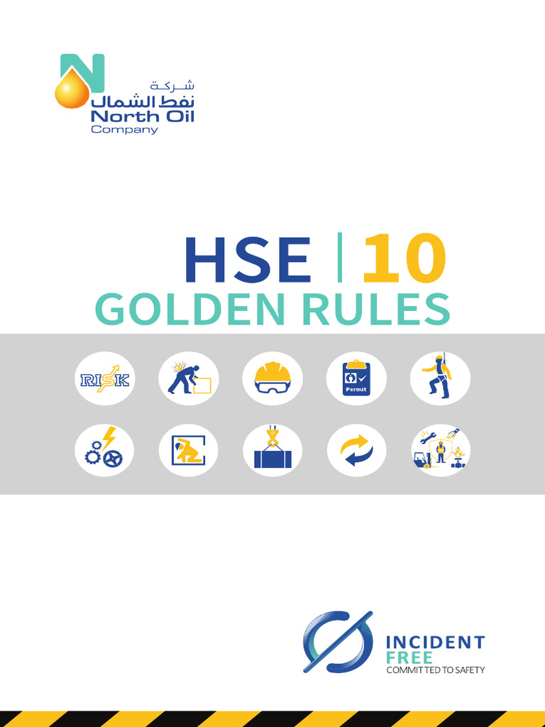 10 HSE Golden Rules Booklet | Download Free PDF | Personal Protective ...