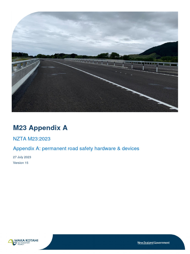 m23 Road Safety Barrier Systems Appendix A | PDF | Road | Road Traffic ...
