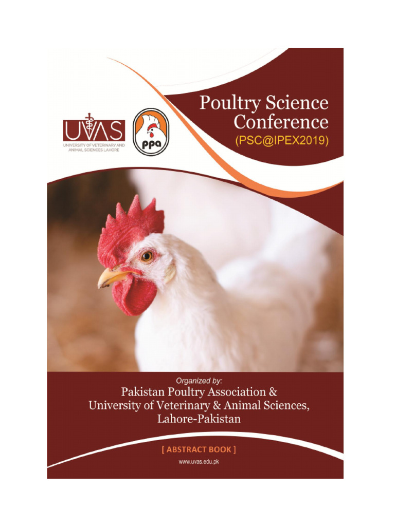 Abstract Book Poultry Science Conference PSC@IPEX 2019 | PDF | Vaccines ...