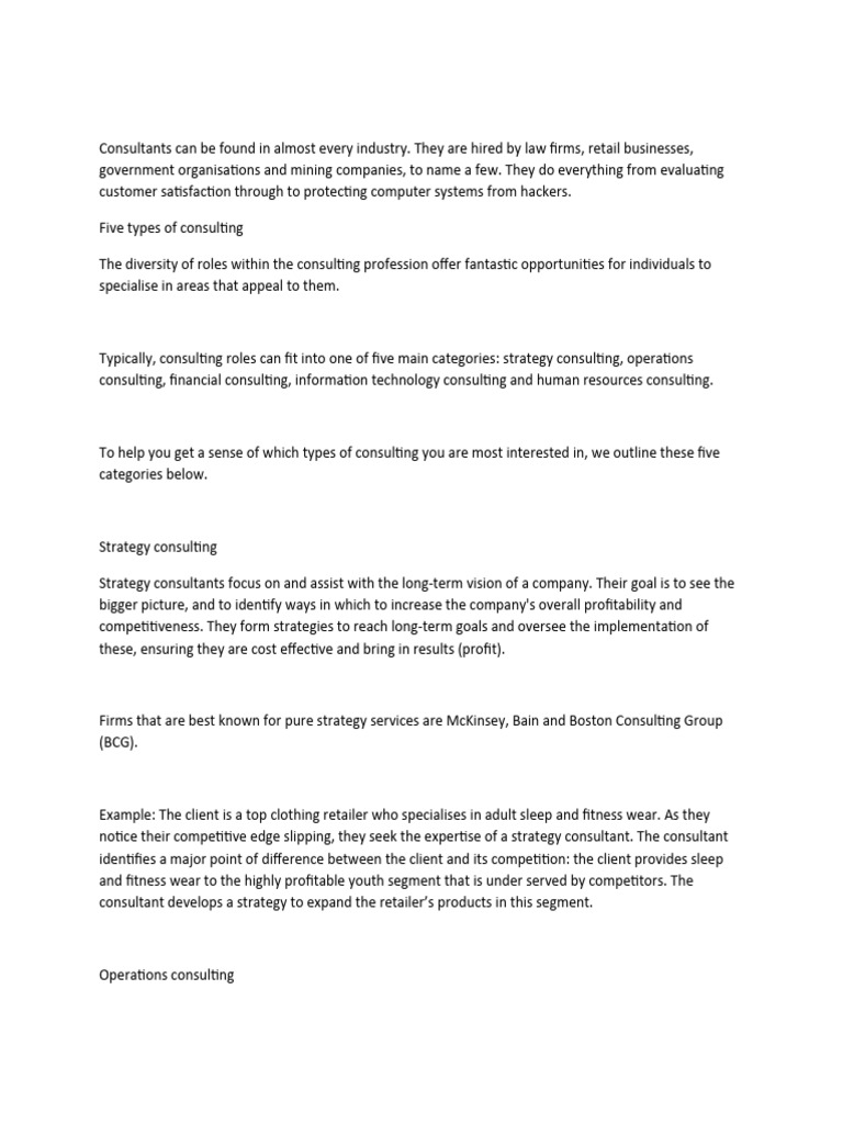 Consultants can-WPS Office | PDF | Consultant | Retail
