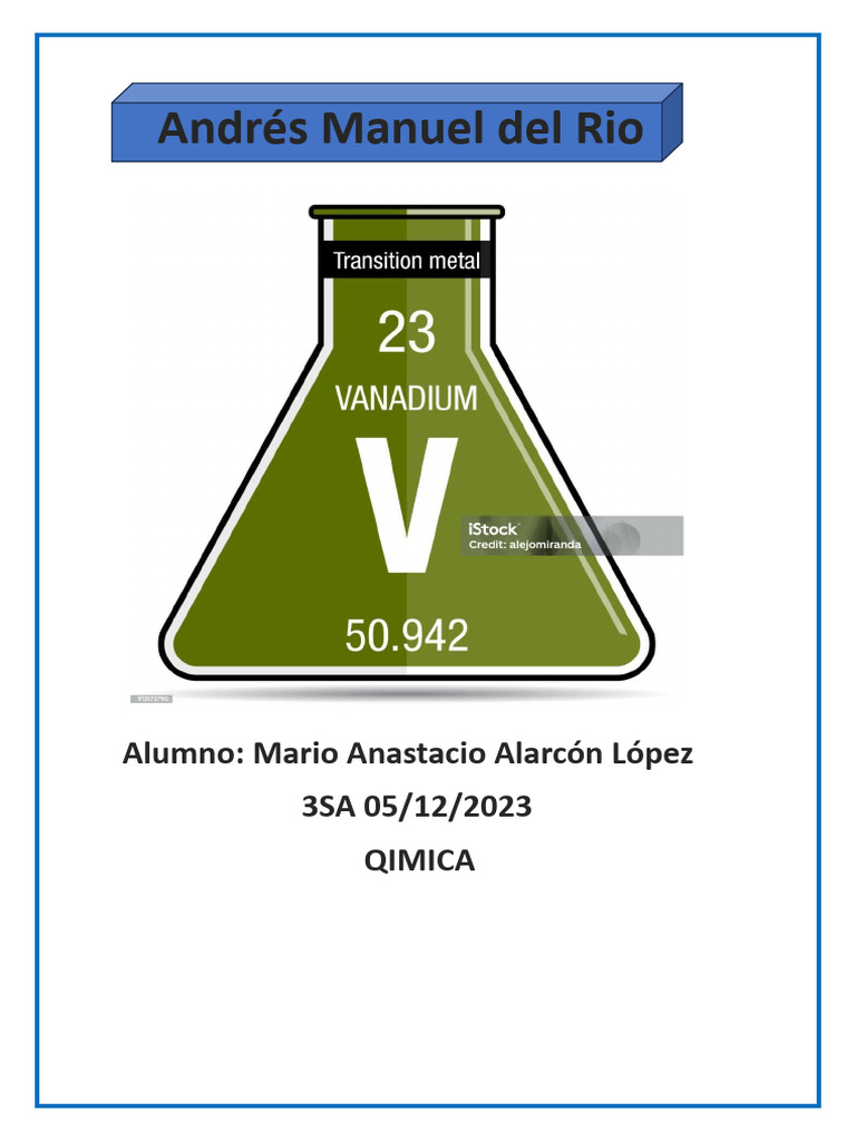 Andrés Manuel Del Rio | PDF